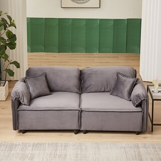 Wayna Modern Velvet Sofa for Living Room - Bed Bath & Beyond - 40739229
