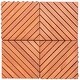 Outdoor Patio 12-Diagonal Slat Eucalyptus Interlocking Deck Tile (Set ...