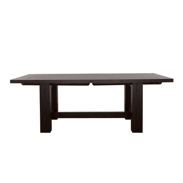 Calandra Rectangle Dining Table with Extension Leaf Vintage Java - 85.50'' x 42.00'' x 30.00 ...