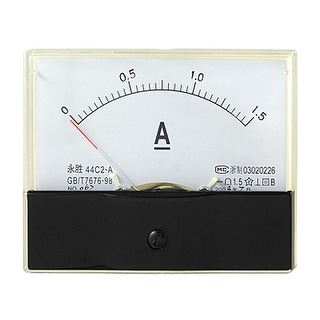 DC 0-1.5A Current Ammeter Analog Panel Meter Gauge 44C2 - DC 0-1.5A ...