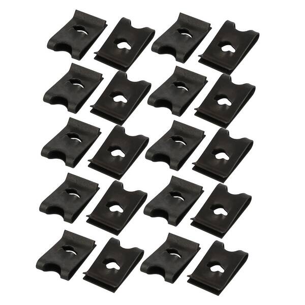 20pcs Fit M4/ST4.2 Screw 65Mn Steel Speed Fastener U Nut 17mm x 11mm ...