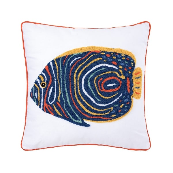 Tropical Angelfish 18 x 18 Decorative Accent Throw Pillow - Bed Bath ...