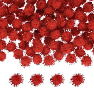 Glitter Pom Pom Balls, Mini Tinsel Sparkle Balls for Arts/DIY Crafts ...