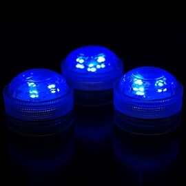 CYS® Floral LED Lights, Submersible, Blue. On/Off switch, Reusable (18 ...