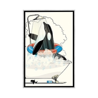 iCanvas "Orca Killer Whale In The Bathtub" by WyattDesign Framed - Bed ...