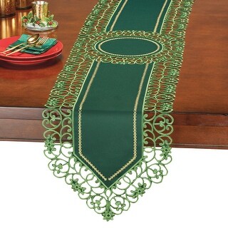 Elegant Embroidered Solid Cutwork Table Linens - Bed Bath & Beyond ...