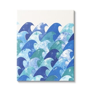 Stupell Abstract Sea Waves Canvas Wall Art Design by Marie le Moal ...