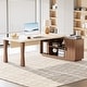 71-inch Executive Desk, Reversible L-shaped desk with Cabinet - Bed ...