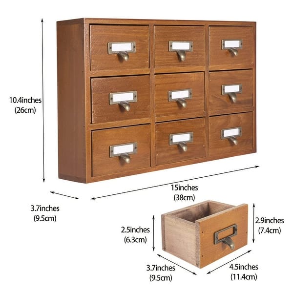 Drawers Library Card Catalog Cabinet Tabletop Apothecary Chests and ...