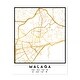 Malaga Spain Malaga Street Map Maps Minimal Urban Art Print/Poster ...