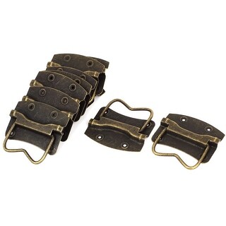 Wooden Drawer Case Crates Chest Pull Ring Handles Bronze Tone 10pcs ...