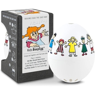 Brainstream Stream BeepEgg Singing and Floating Egg Timer - 2.13"W x 2. ...