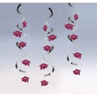 Club Pack of 30 Burgundy Red Mortarboard Cap Hat Graduation Day Dizzy ...