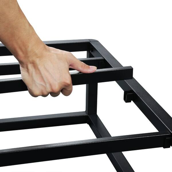 Sleeplanner 9-inch Heavy Duty Low Profile Bed Frame, No Box Spring Needed - On Sale - Bed Bath ...