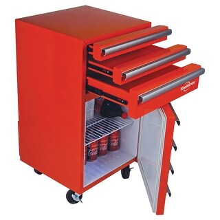 Koolatron Cool Tool Chest Compact Fridge, 1.8 Cu ft, Red with Wheels ...