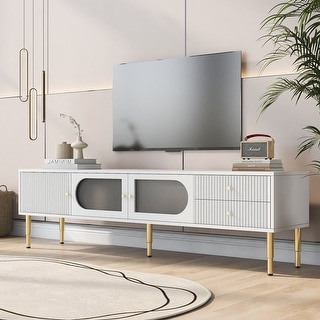 Media Console Entertainment Center TV Cabinet with Multifunctional ...