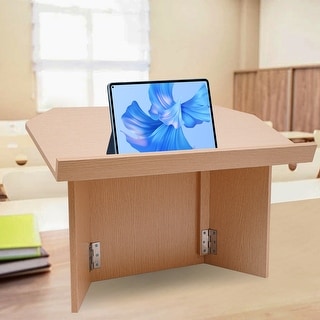 Foldable Tabletop Podium Portable Teacher Speaker Desk Lectern - Bed ...