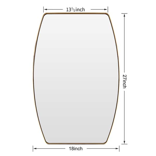 MacLuu Oblong Metal Wall Mirror - Bed Bath & Beyond - 36638230