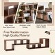 2-Piece Cube TV Stand, Adjustable L-Shaped Entertainment Center with ...