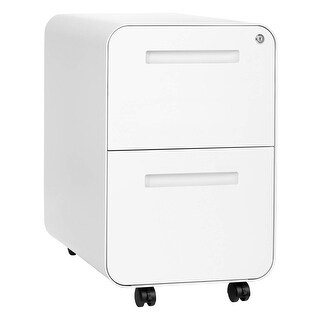 2-Drawer Modern Mobile File Cabinet for Home Office Commercial-Grade ...