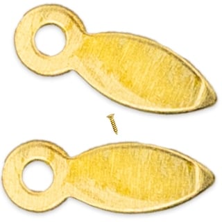 Picture Frame Backing Clips Brass 5/8" with Screws Small Size 100 Pack ...