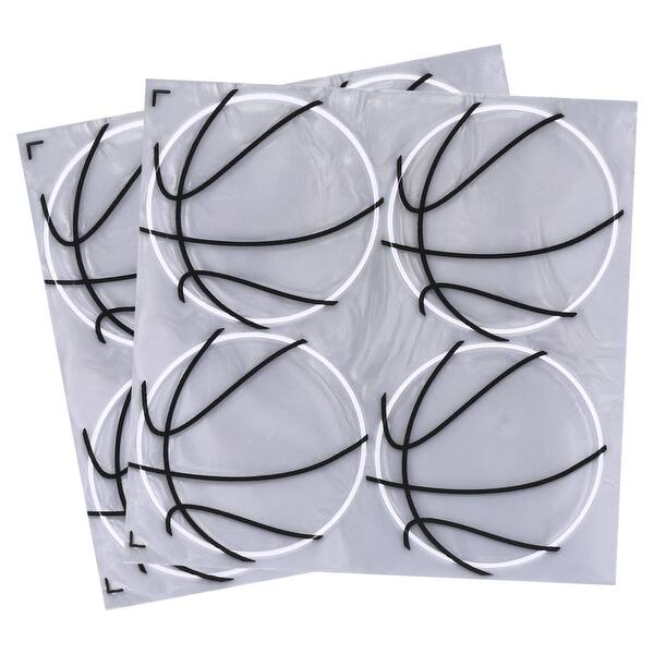 Reflective Stickers, 8in2 Sets 2.6 Inch Basketball Safety Tape Strips ...