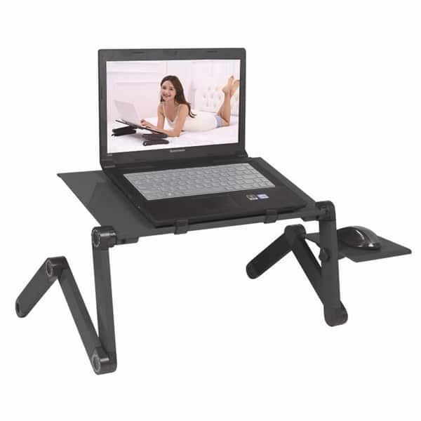 Adjustable Folding Laptop Netbook Computer Office Table Desk Stand Tray ...