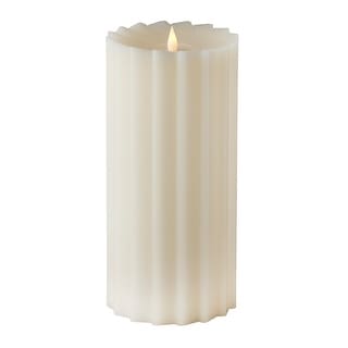 Sutton Fluted Motion Flameless Candle 5x9 Ivory - Bed Bath & Beyond ...