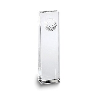 Curata Medium Optic Glass Golf Ball Obelisk Trophy/Award - Bed Bath ...