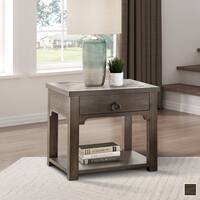 Heatherbrook Charcoal and Ash End Table - On Sale - Bed Bath & Beyond ...