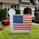 Lighted Inflatable Patriotic American Flag Outdoor Decoration - 5 ...