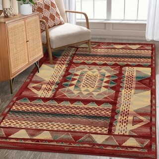 GlowSol Alcott Boho Tribal Area Rug - Bed Bath & Beyond - 41714587