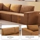 5 Pieces Sectional Sofa Set, Modular Sectional Sofa Convertible Sleeper ...
