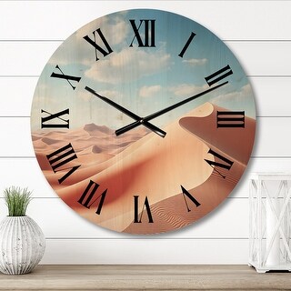 Designart "Desert Infinity Dunes I" Landscapes Oversized Wood Wall ...