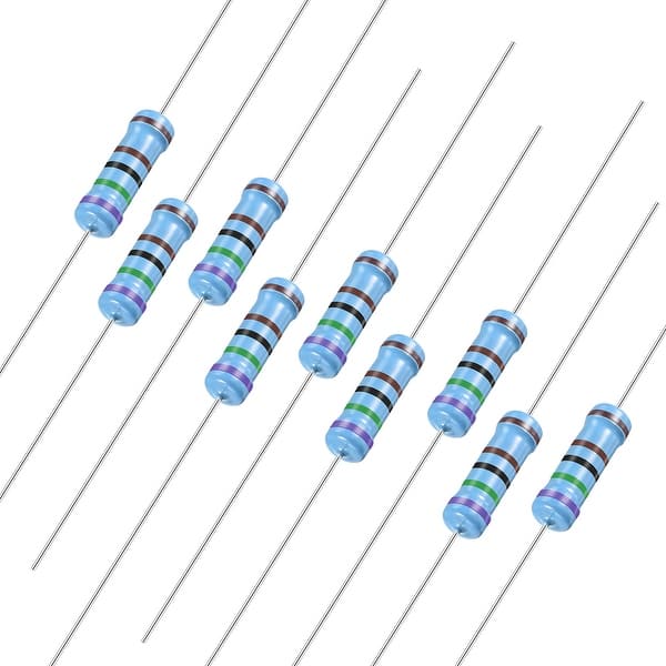 30pcs Metal Film Resistors 7.5K Ohm 2WTolerances 5 Color Bands - Blue ...
