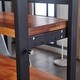 Conversion Solid wood table /shelf folding table with convert shelf can ...