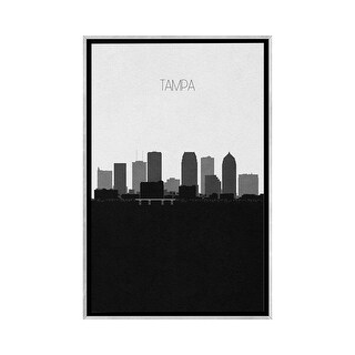 iCanvas "Tampa, Florida City Skyline" by Ayse Deniz Akerman Framed ...