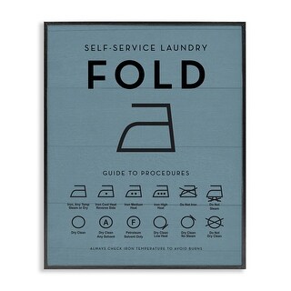 Stupell Laundry Ironing Helpful Chart Framed Giclee Art Design By ...