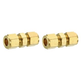 Brass Compression Tube Fitting, Tube OD Connector Union - Bed Bath ...