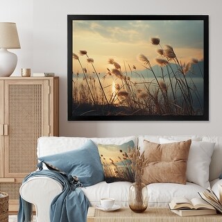 Designart "Sky Ethereal Embrace II" Landscapes Framed Wall Art Living ...