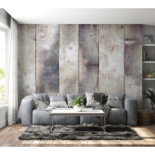 Peel & Stick Wall Mural - Concrete Panels - Removable Wallpaper - Bed ...