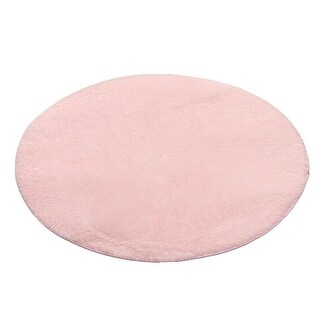 Shaggy Fluffy Area Rug Floor Mat Carpe 3' Round Pink - 2' x 6' Runner ...