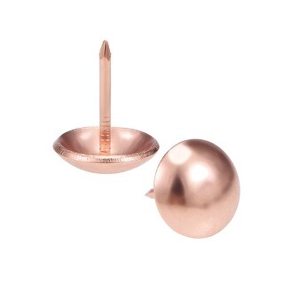 16mmx20mm Rose Gold Tone Round Head Upholstery Nails Tacks 80 Pack ...
