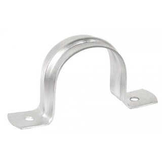 12 Pcs, EMT Two Hole Conduit Strap, 1/4 in., Zinc Plated Steel - Bed ...