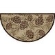 American Destination Rustic Pinecone Allover Lodge Area Rug - Bed Bath ...