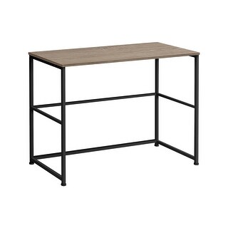 40 inch Brown Wood-Look Computer Desk with Storage - Bed Bath & Beyond ...