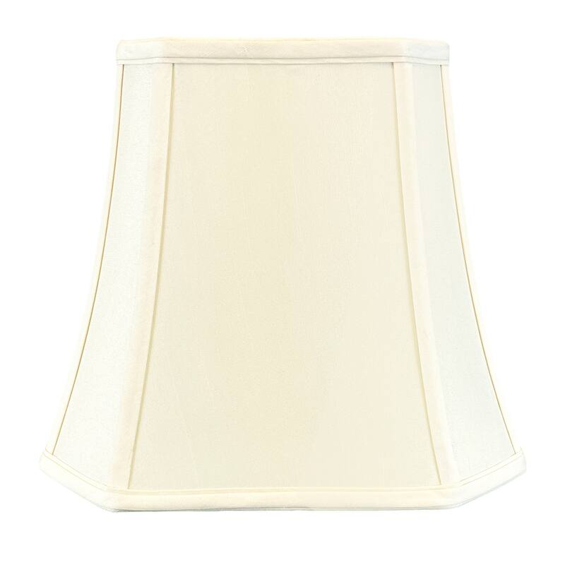 Royal Designs Square Cut Corner Bell Lamp Shade, Eggshell, 7.5x12x10.25 ...