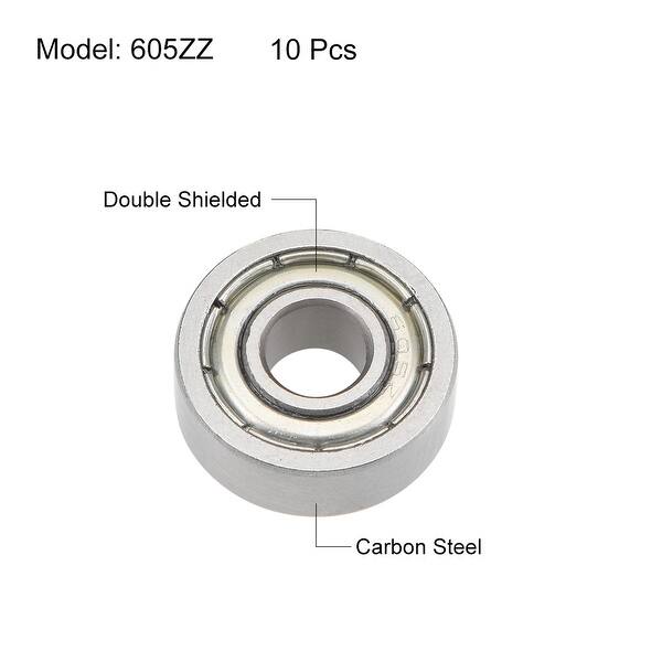 605ZZ Deep Groove Ball Bearings Z2 5x14x5mm Double Shielded Carbon ...