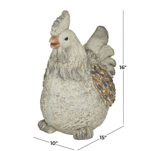 Grey Polystone Farmhouse Garden Sculpture - 15 x 10 x 16 - Bed Bath ...
