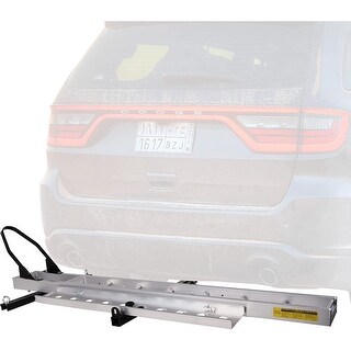 440 lb Capacity Aluminum Motorcycle Carrier with 3.8' Ramp, 2" Receiver ...